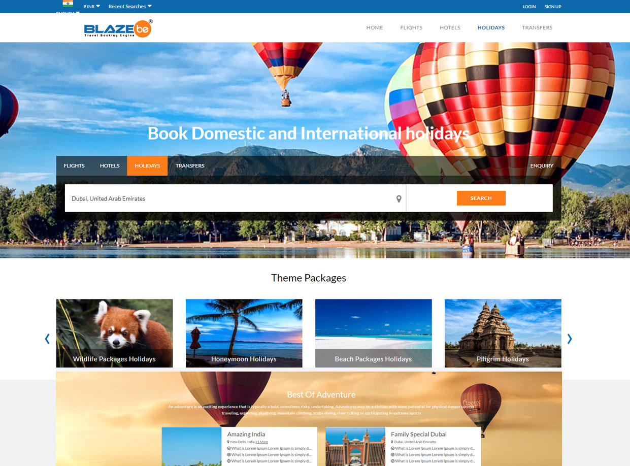 Package Booking Engine Software - IT4T Solutions