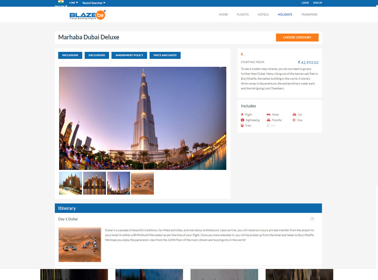 Package Booking Engine Software - IT4T Solutions